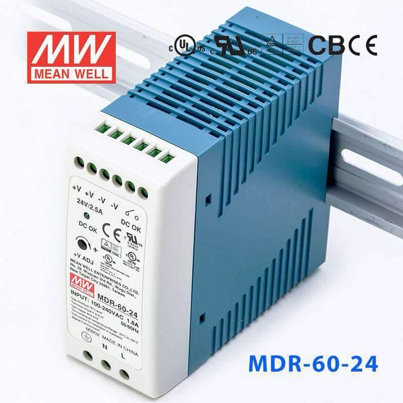 MDR-60-24 MEANWELL POWER SUPPLY - STAR BABY ELECTRONICS