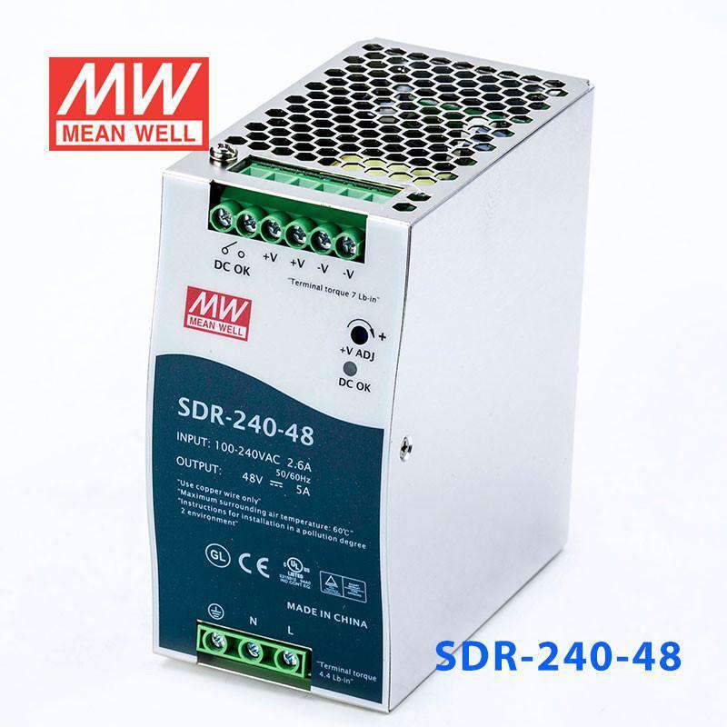 SDR-240-48 MEANWELL POWER SUPPLY - STAR BABY ELECTRONICS