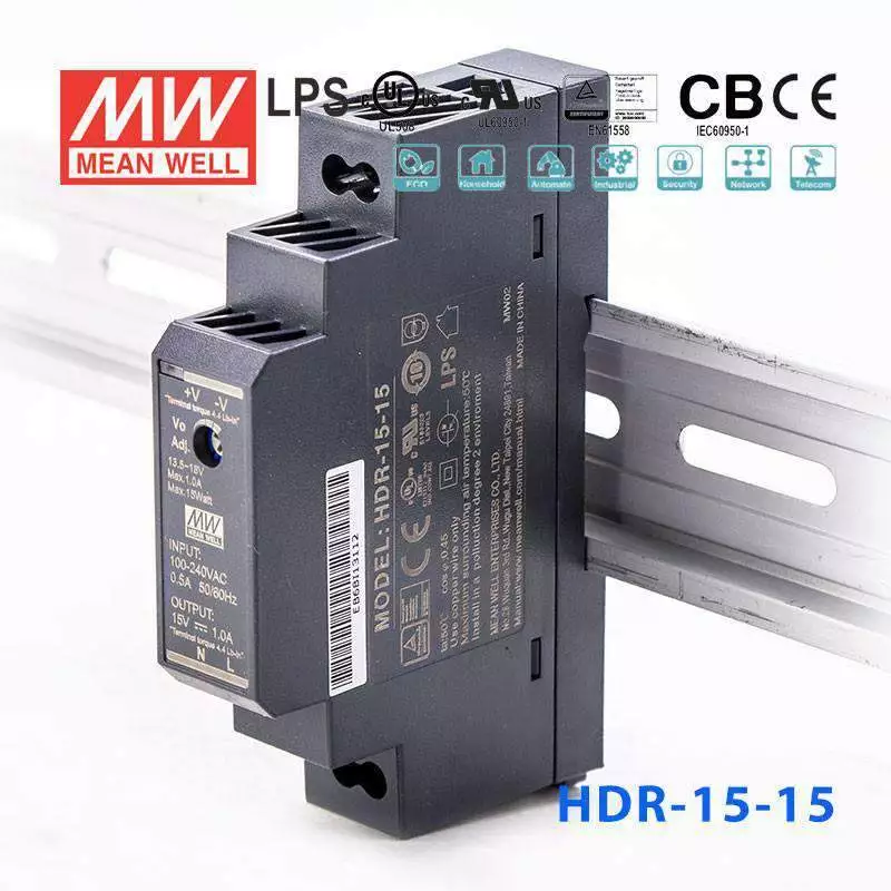HDR-15-15 MEANWELL POWER SUPPLY - STAR BABY ELECTRONICS